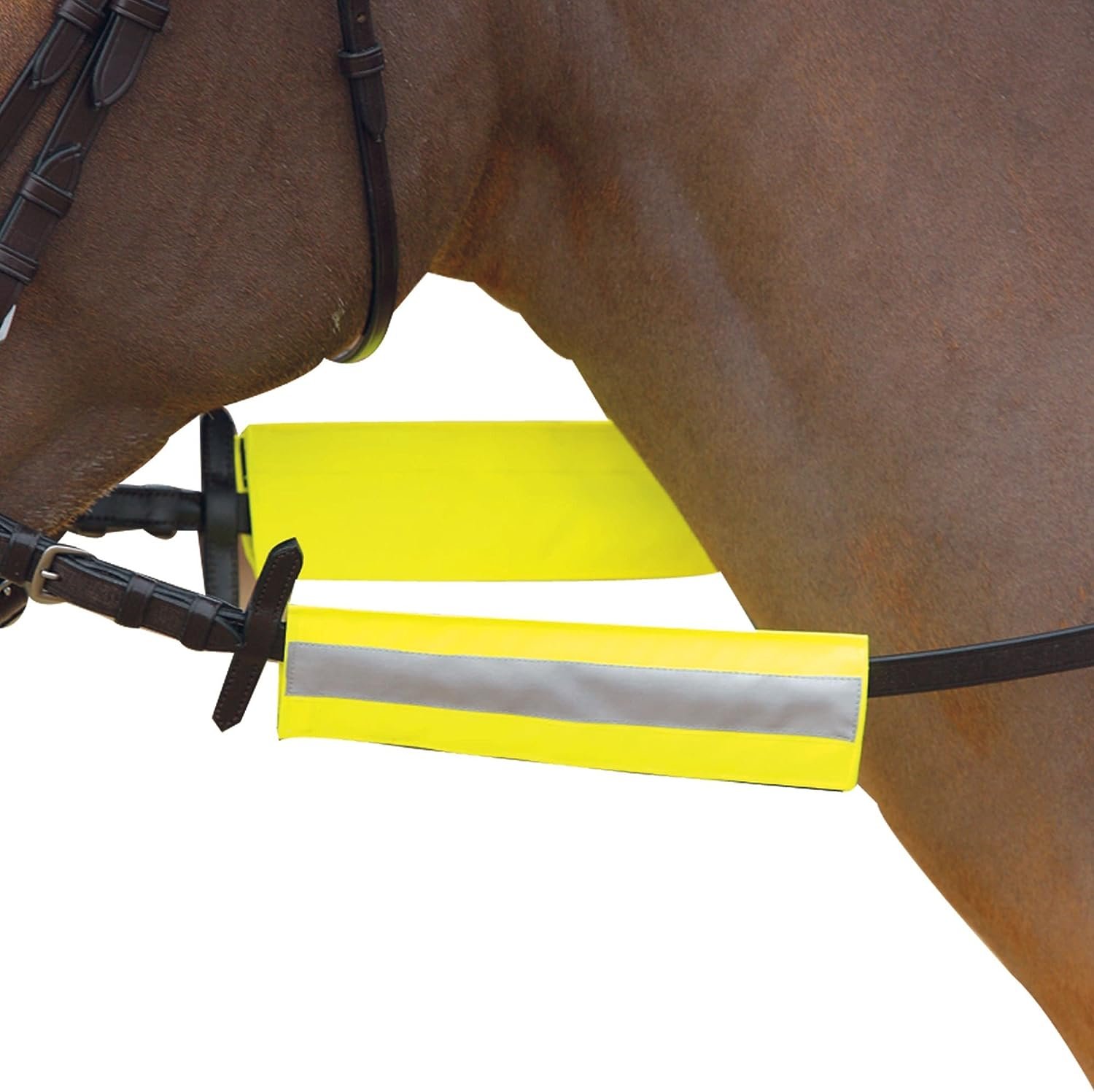 Shires Equi-Flector Bridle Bands - Yellow Review - Horse Excel